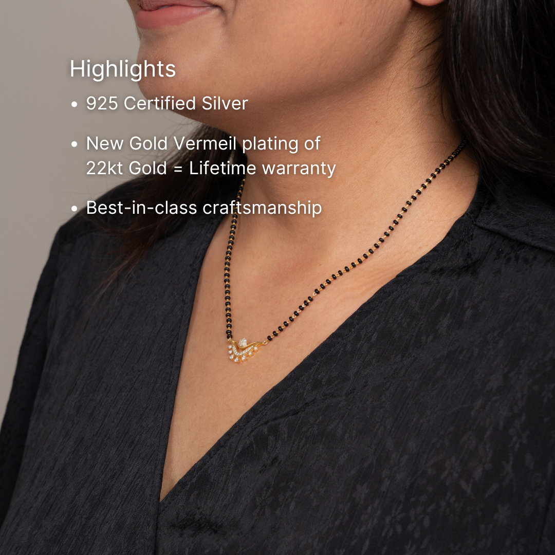 22kt Gold Vermeil Balance Mangalsutra – Trisu