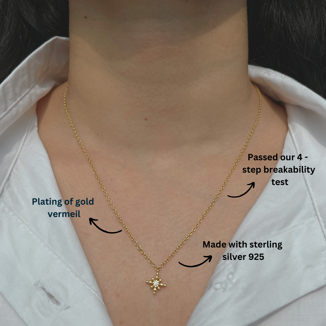 Positivity 4-petal flower necklace – Trisu