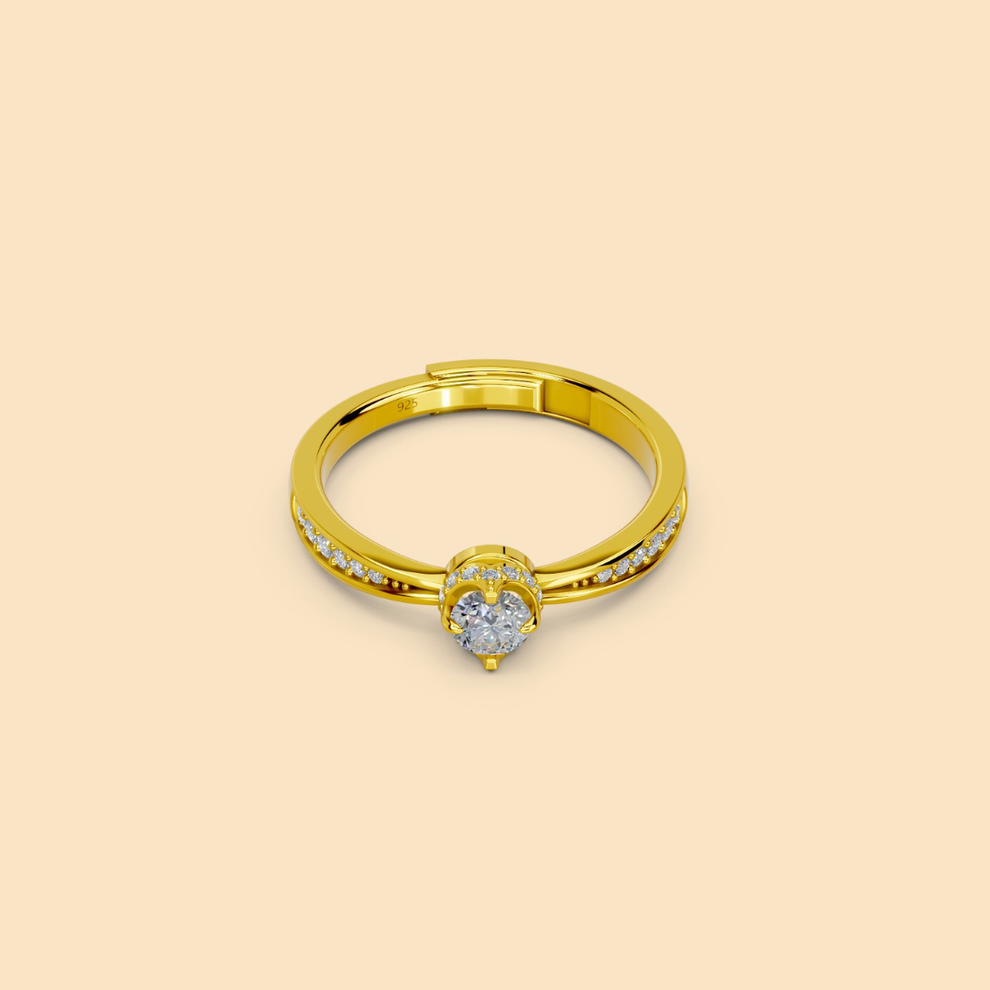 22kt Gold Vermeil Zirra Ring – Trisu